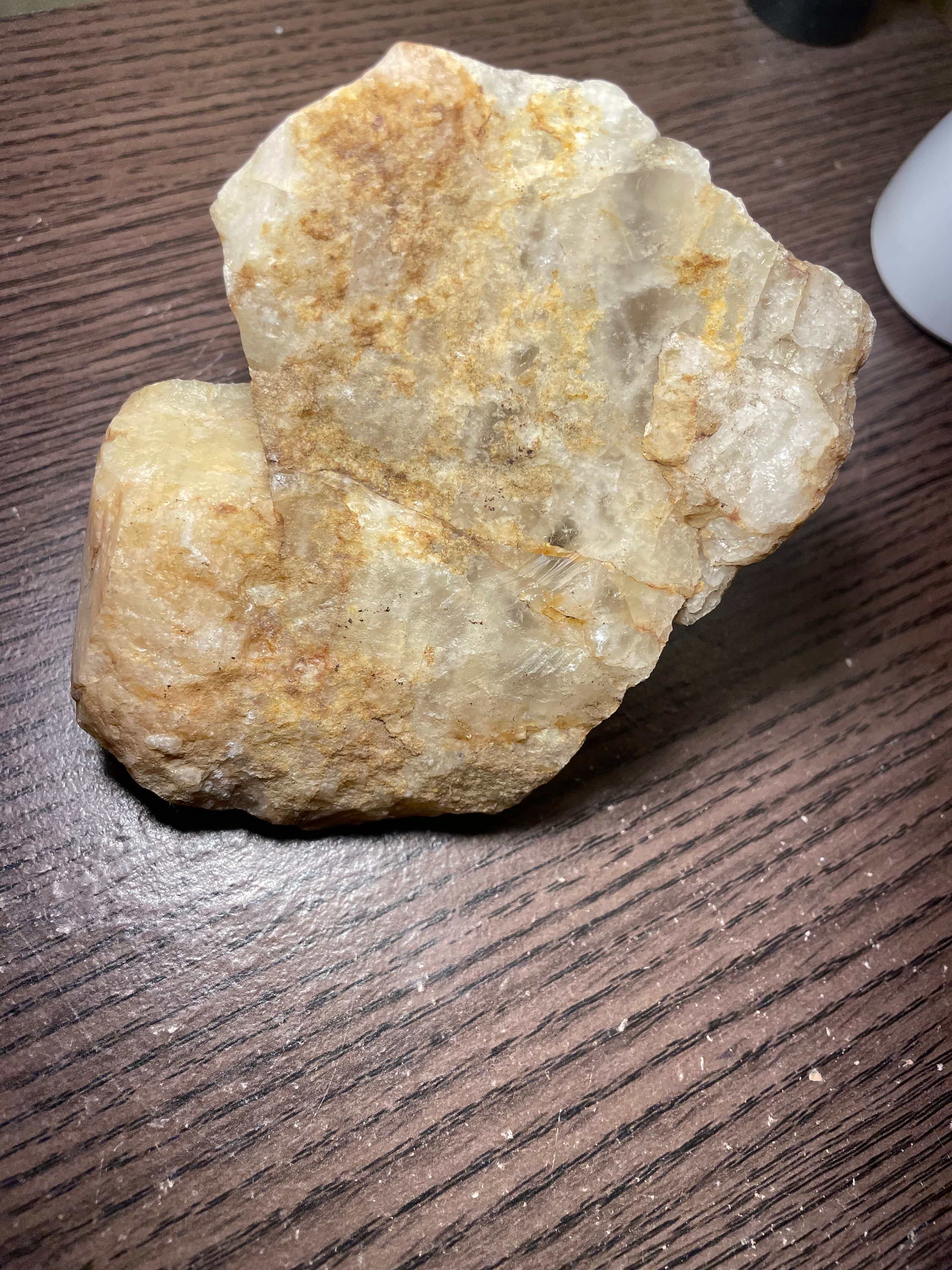 White Clear Yellow Milky Quartz Rock * 1lb 13oz Large Rough Milky Quartz Smoky Citrine Raw ...