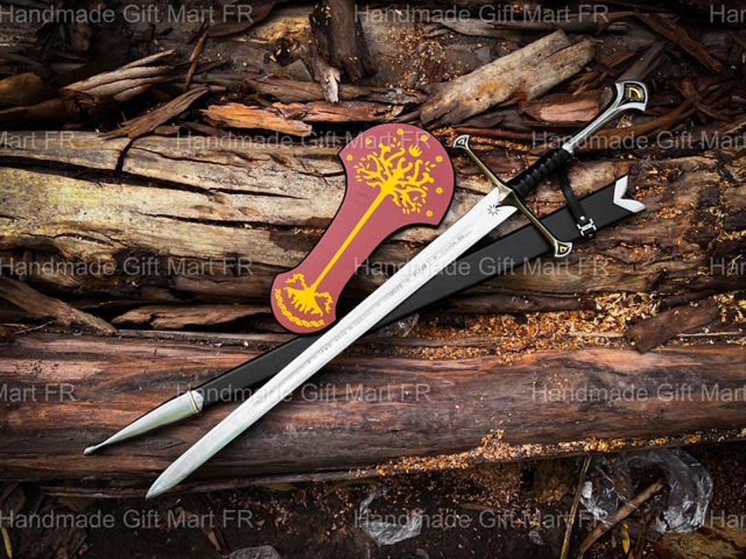 Handmade the Lord of the Rings Anduril Sword of King Elessar Aragorn's ...