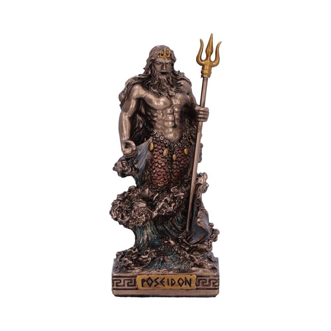 Poseidon Greek God of the Sea Mini Hand Painted Altar Figurine 8.5cm - Etsy