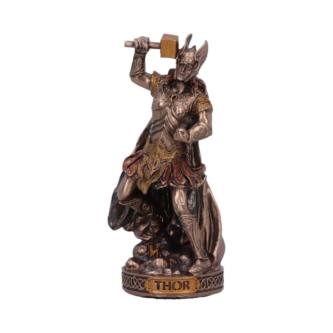 Thor Norse Viking God of Thunder Lightning Mini Altar Figurine 8.5cm - Etsy