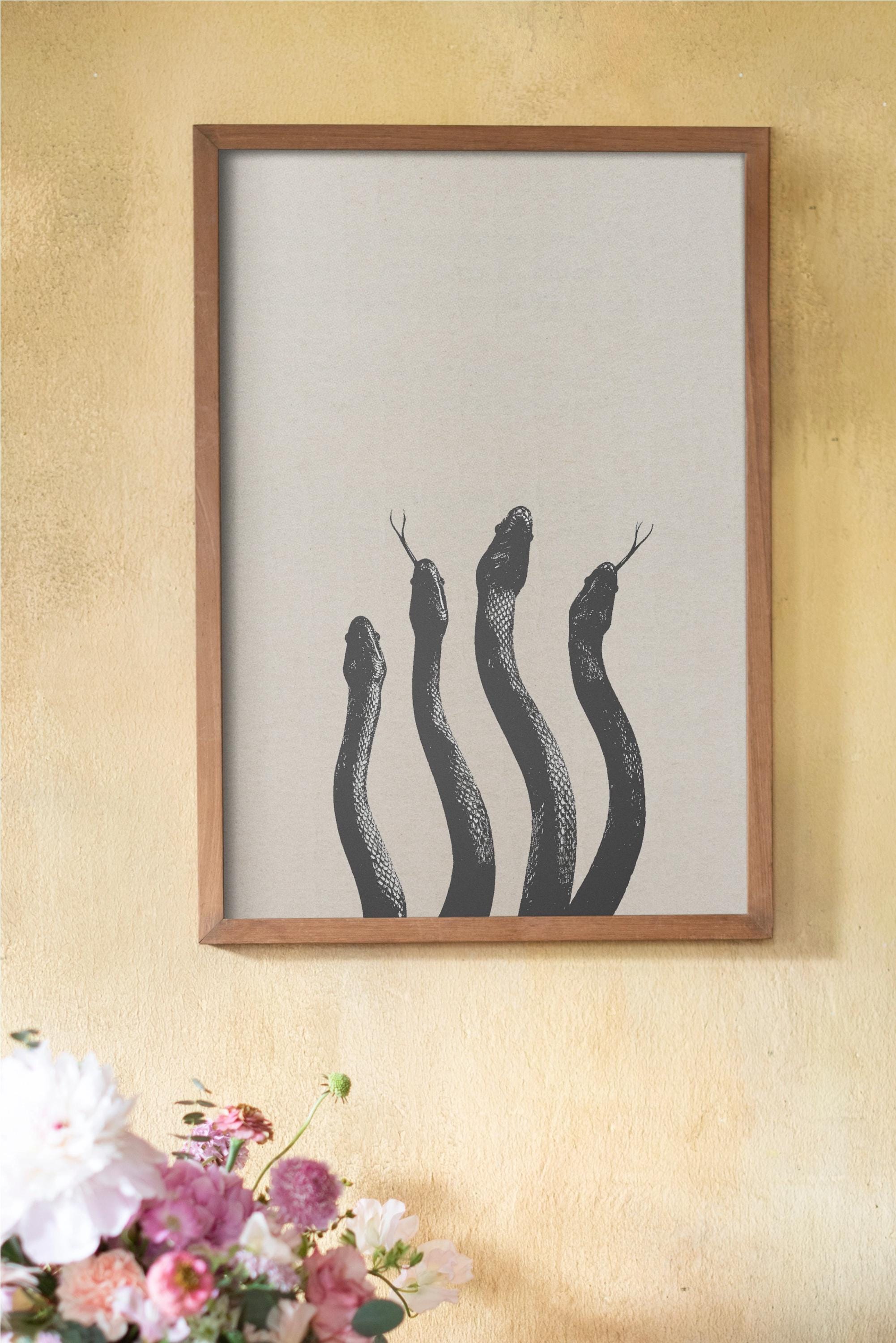 Gothic Snake Poster: Dark Halloween Wall Art (digital Download) - Etsy