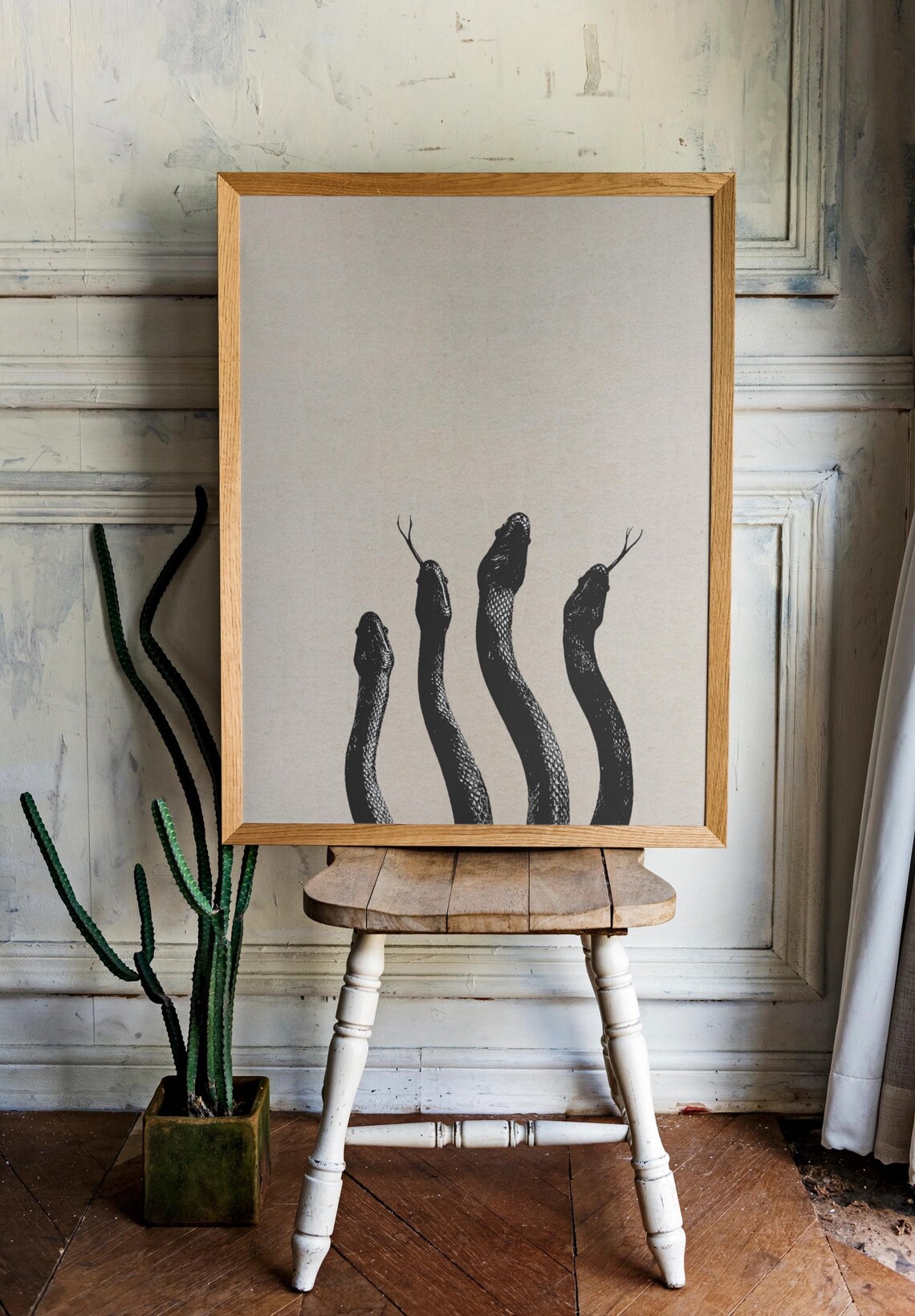 Gothic Snake Poster: Dark Halloween Wall Art (digital Download) - Etsy