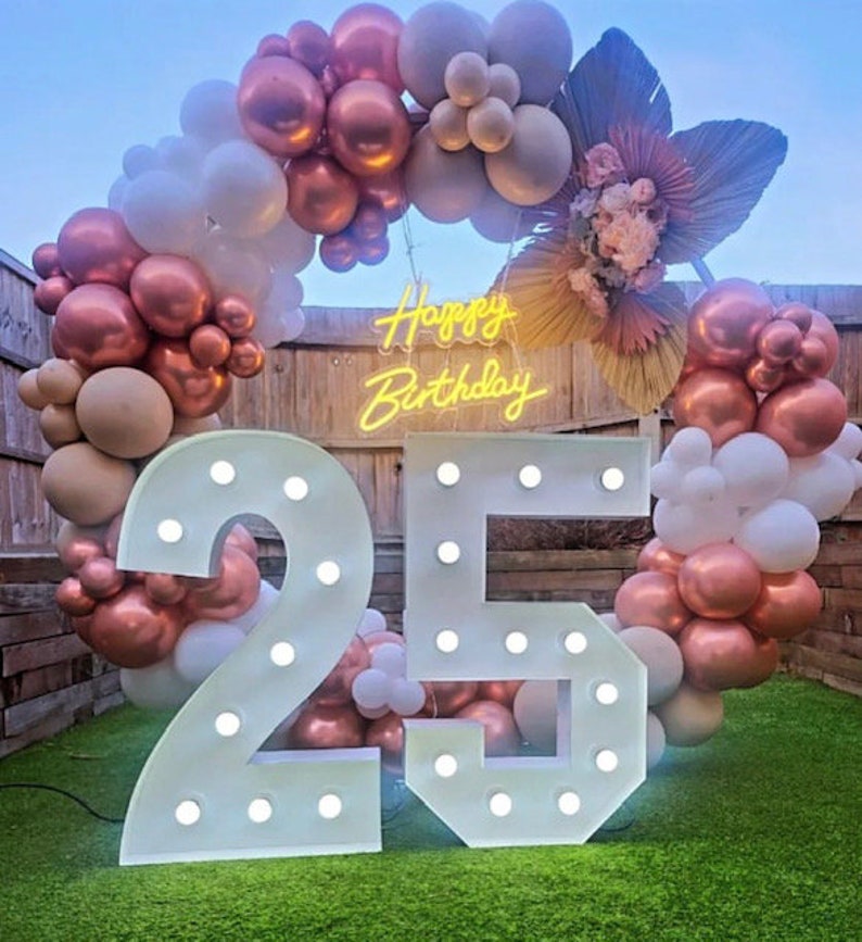 Marquee Giant Light up Numbers FOR HIRE Not for Sale - Etsy UK