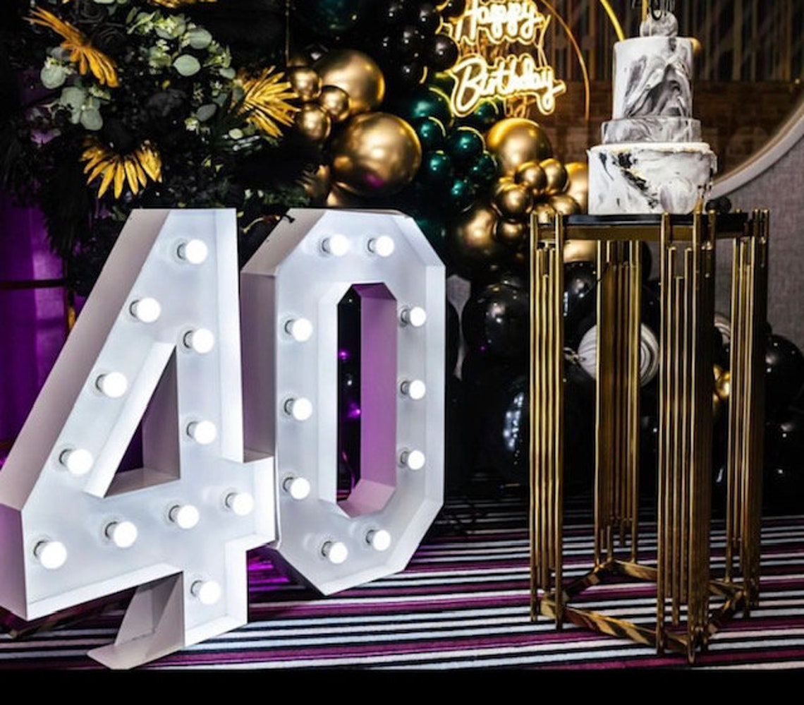 Marquee Giant Light up Numbers FOR HIRE Not for Sale - Etsy UK