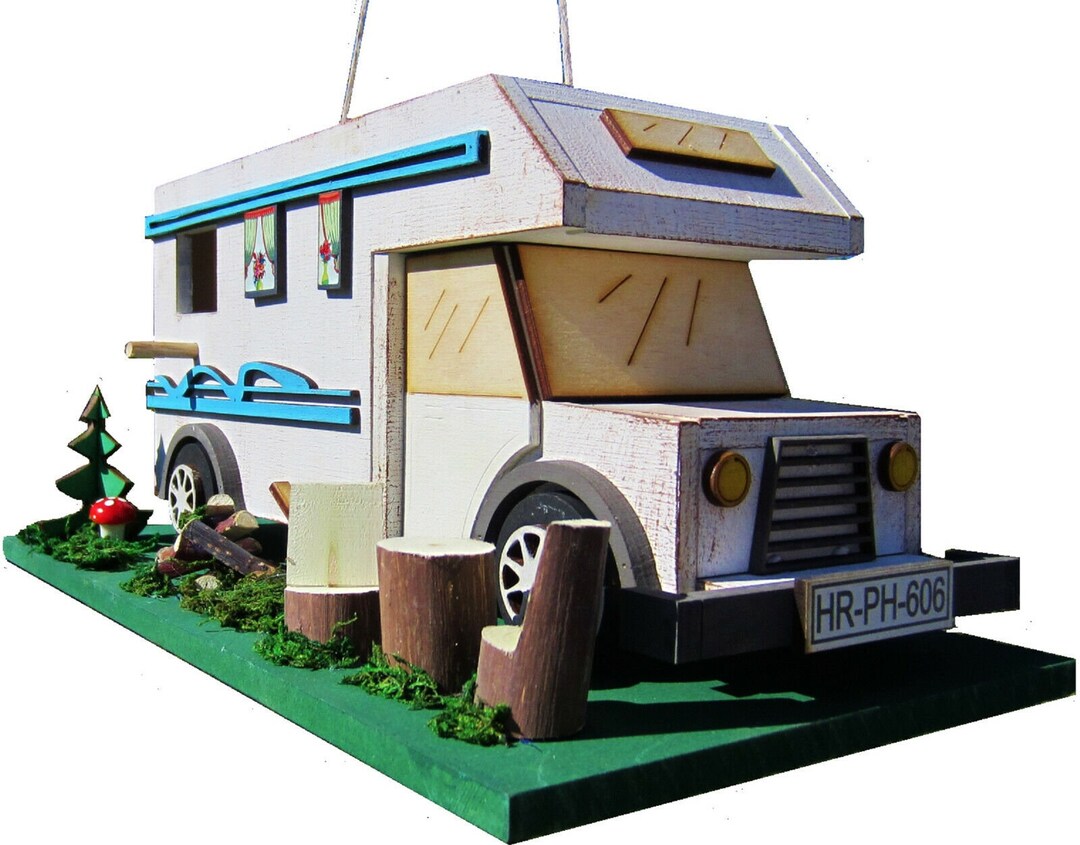 Hüwüknü Birdhouse, Nesting Box, Birdhouse, Camper, Mobile Home - Etsy