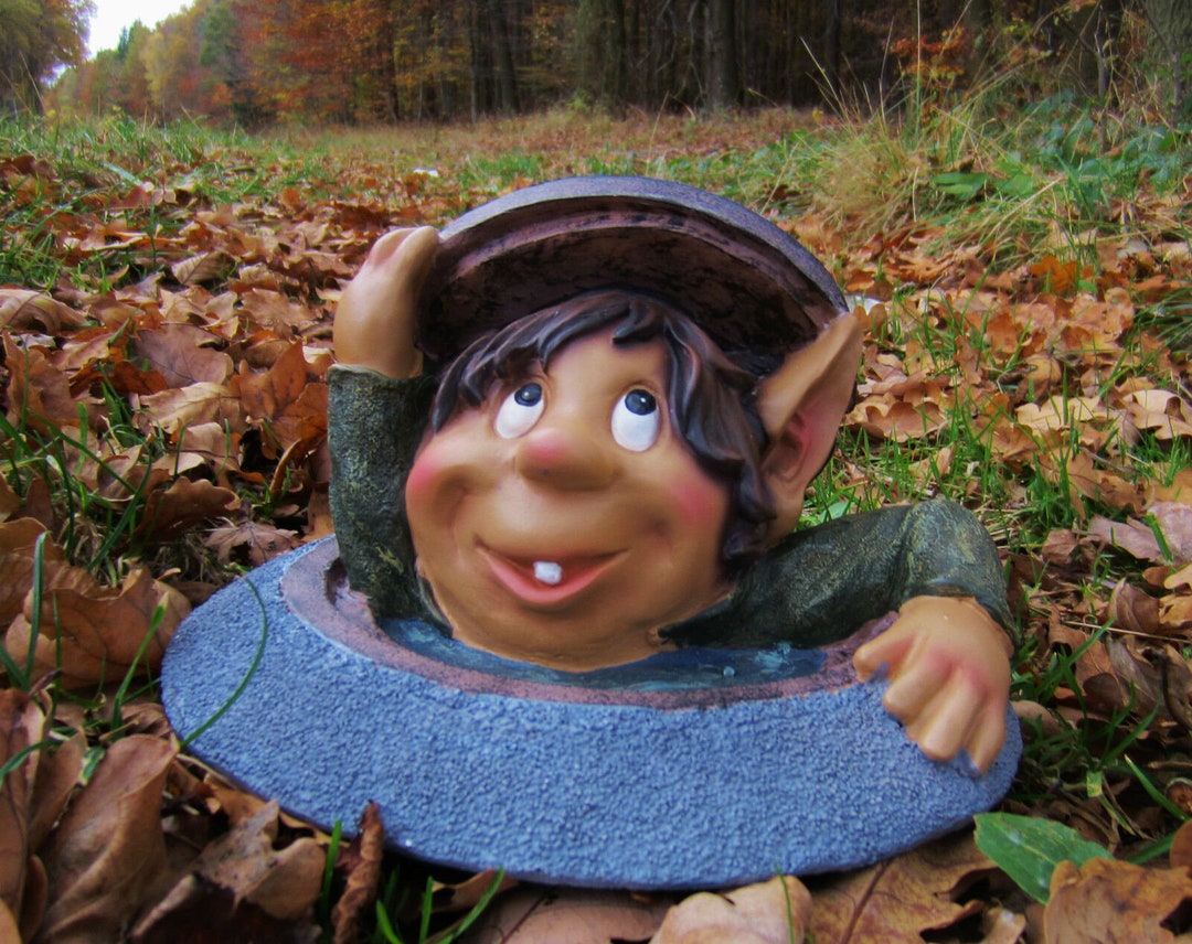 Cute Gully Dwarf, Original Garden Decoration, Troll, Gnome - Etsy