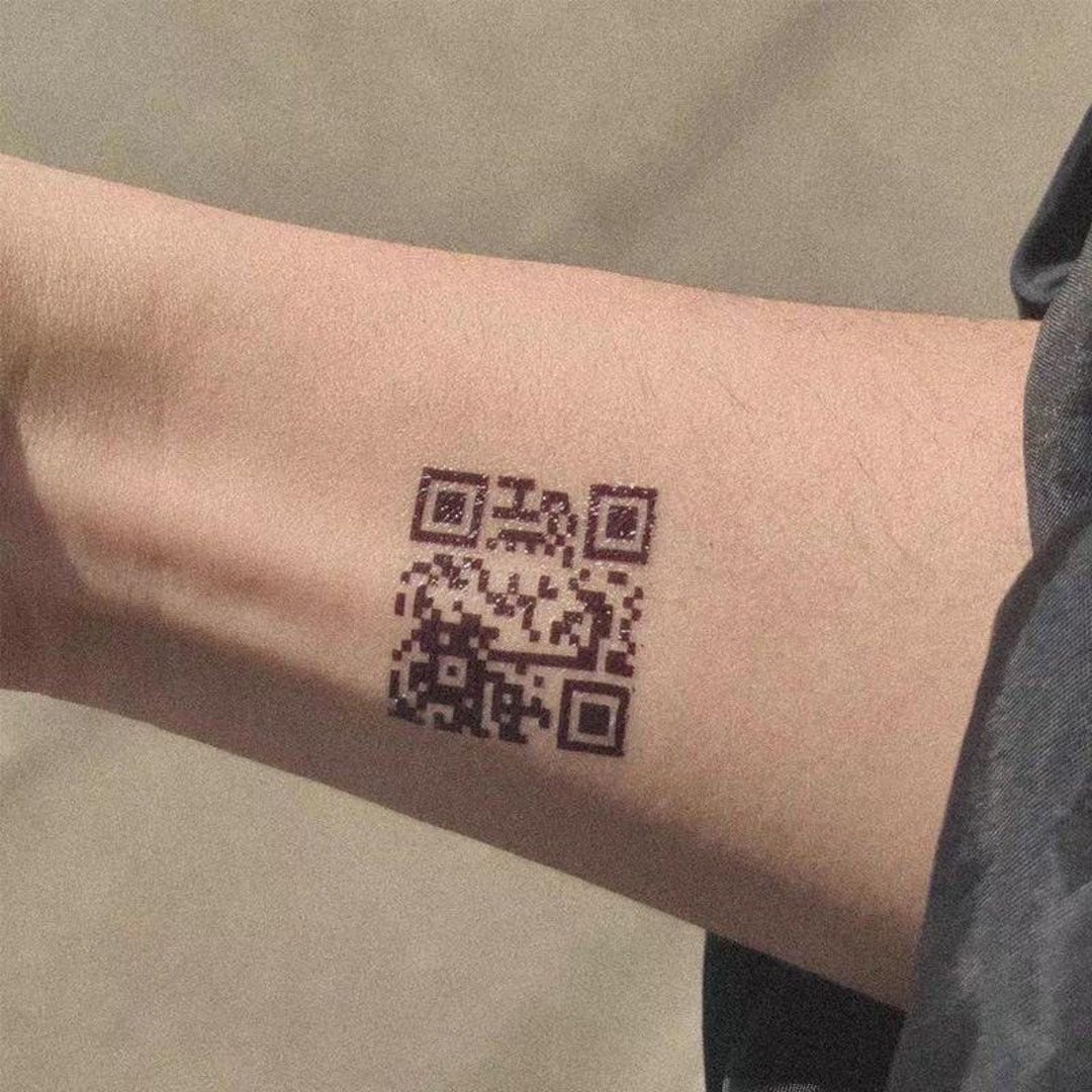 Secret Love Code QR Tattoo Stickers – Scan to Reveal “I Love You!” "i'm ...