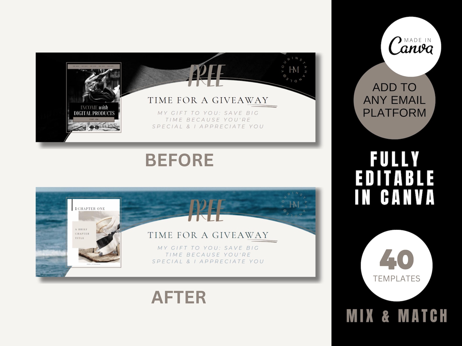 Email Newsletter & Header Templates: 40 Canva Designs for Email ...