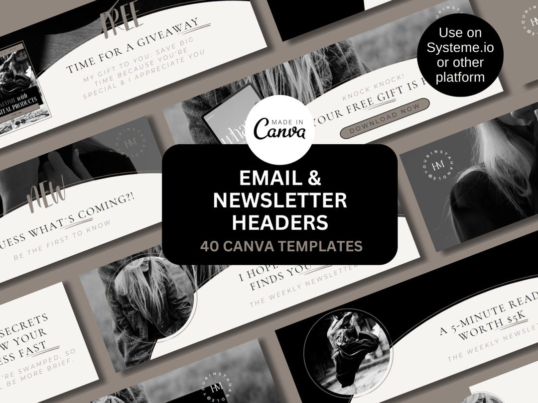 Email Header Template | Newsletter Template | Canva Email Template ...