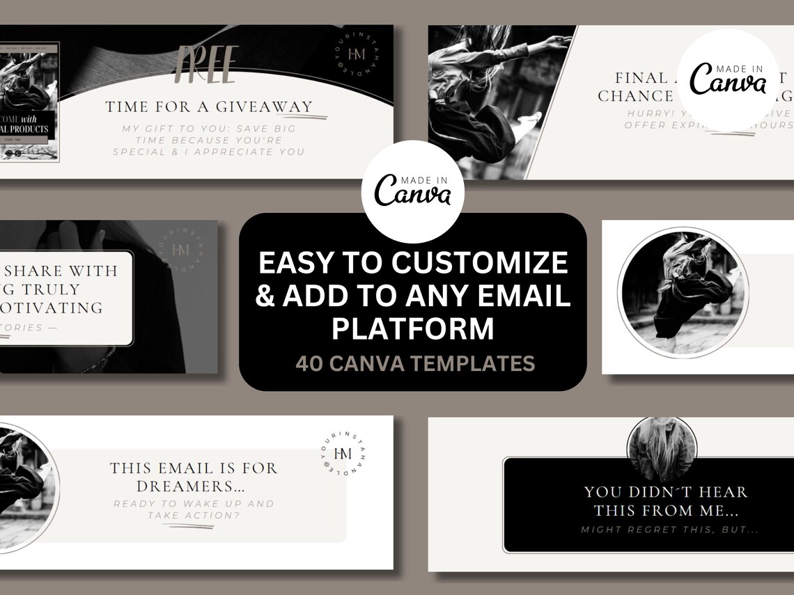 Email Newsletter & Header Templates: 40 Canva Designs for Email ...