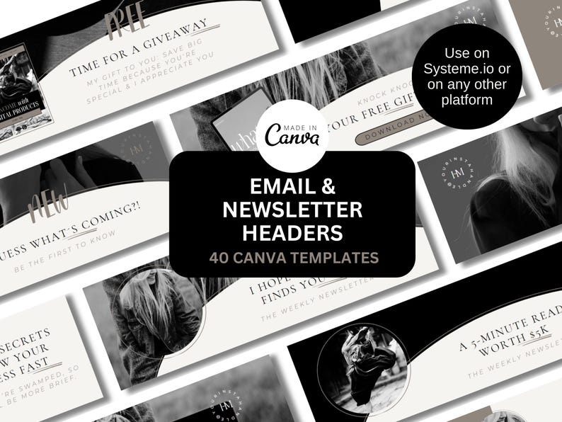 Email Header Template | Newsletter Template | Canva Email Template ...