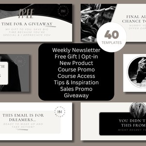 Email Newsletter & Header Templates: 40 Canva Designs for Email ...