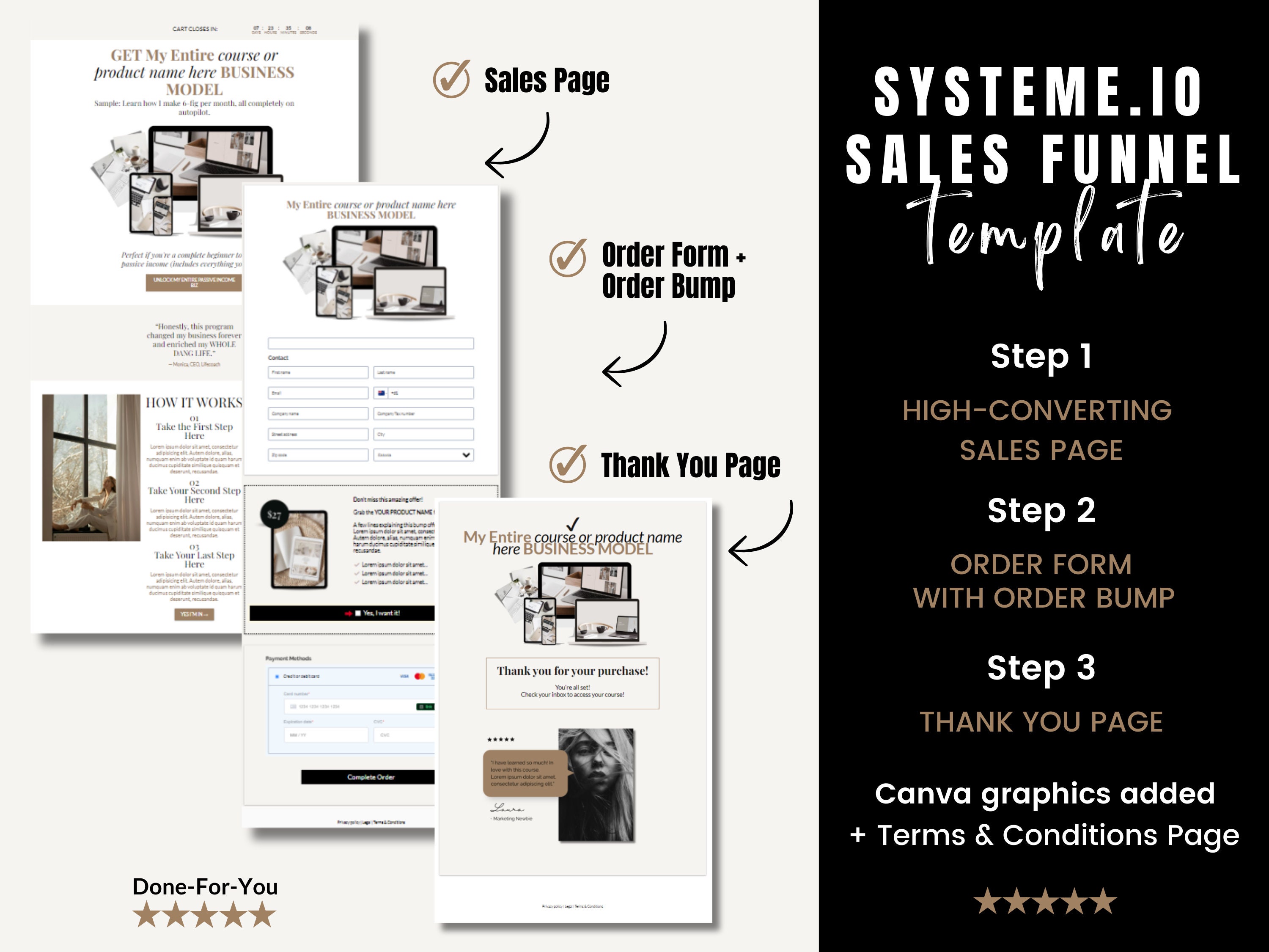Coaching | Course Sales Page Template | Done for You Systeme.io One ...