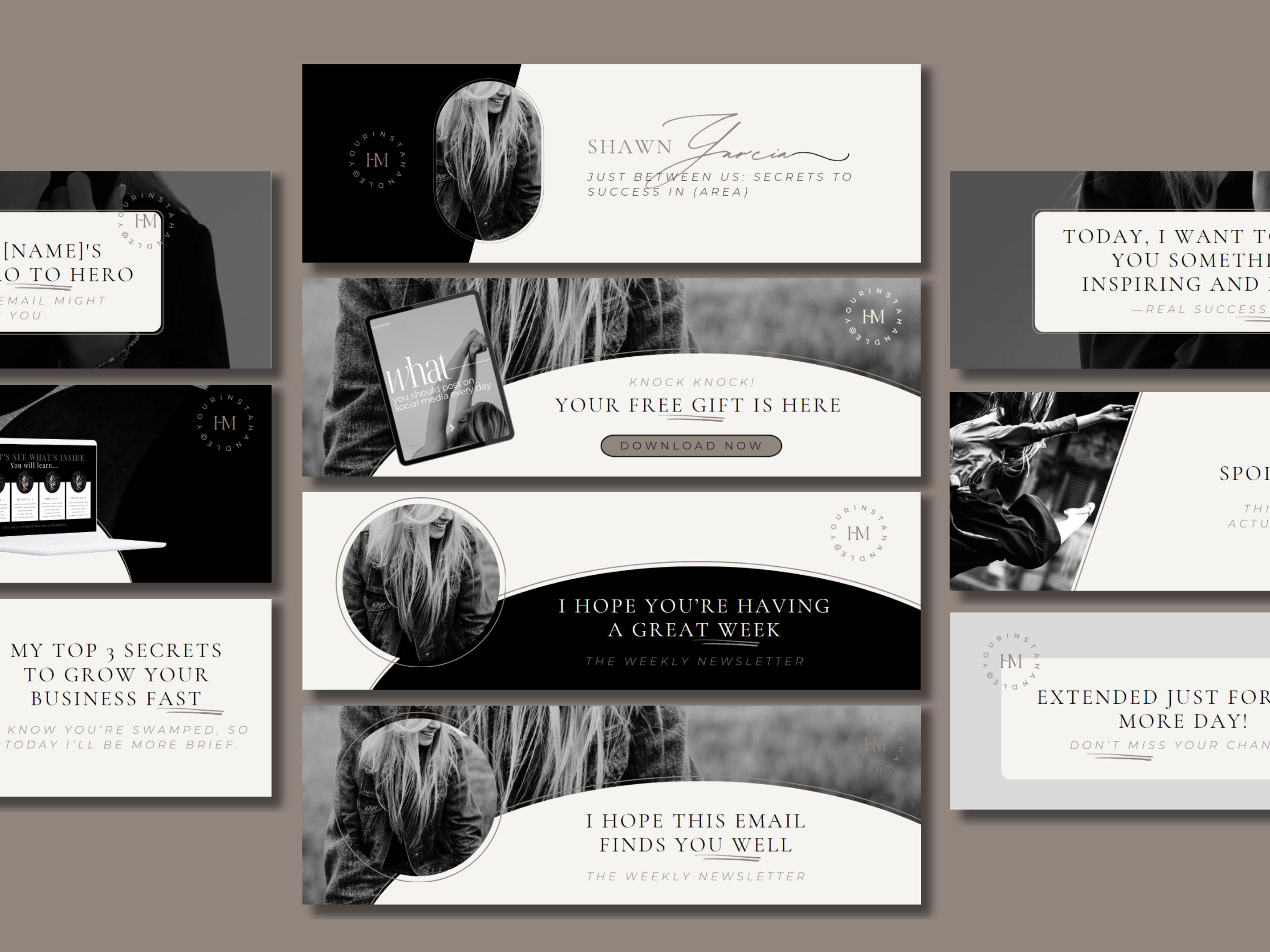 Email Newsletter & Header Templates: 40 Canva Designs for Email ...