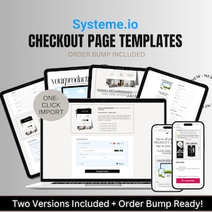 Systeme.io Checkout Page Template - Etsy