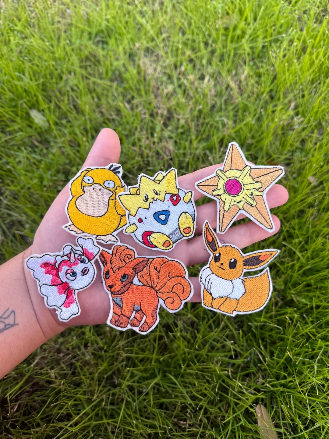 6 Pokemon Embroidered Patches 6 Pokemon Embroidered Patches - Etsy