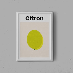 Poster Set: 6 Retro Fruits Posters, Kitchen, Wall, Dining Room, Gift ...