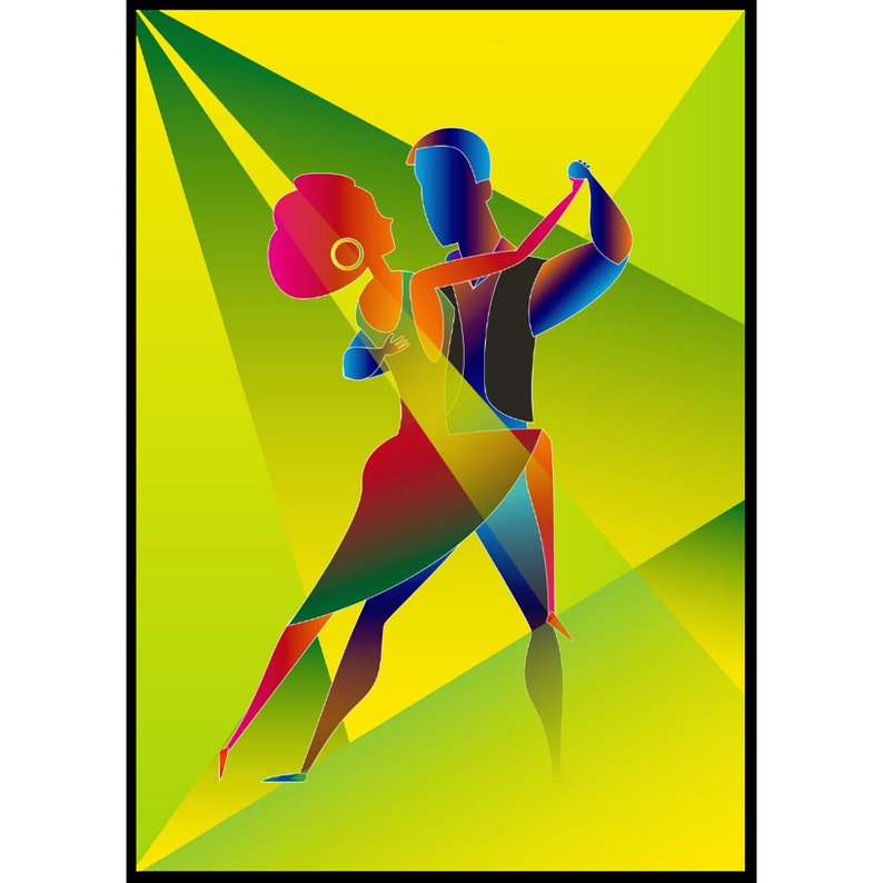 Posters: Salsa Dance Dancing Living Room Posters Decoration Wall Art ...