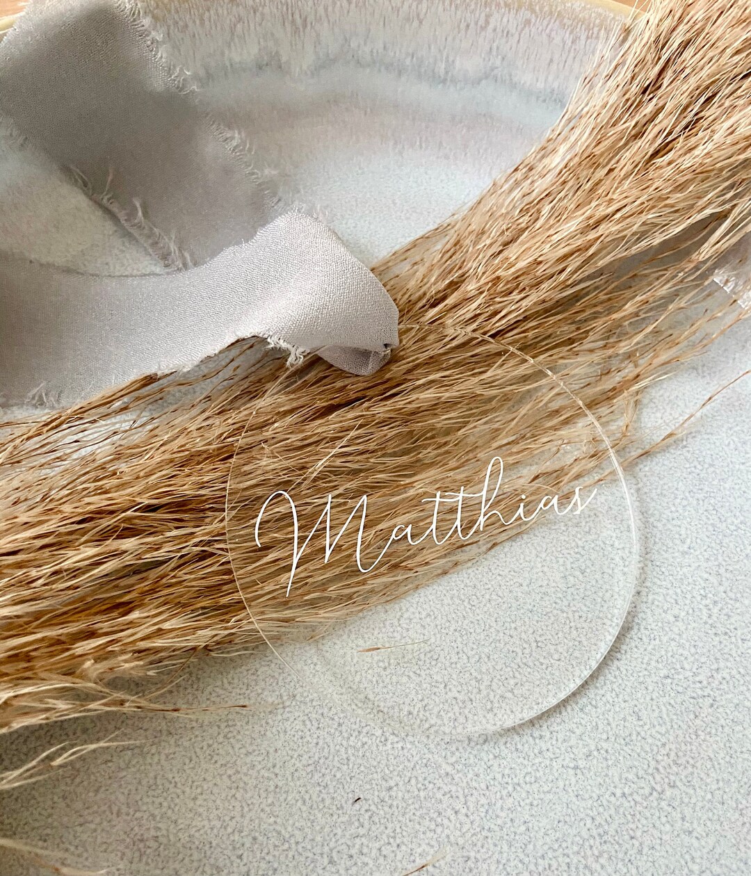 Personalized Acrylic Name Tag Place Card Acrylic Glass Wedding Gift ...