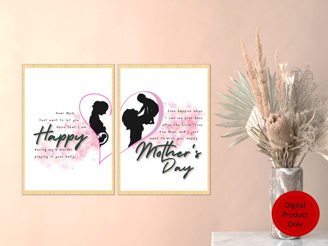 Printable Happy Mother's Day Posters | Digital Print | Special - Etsy