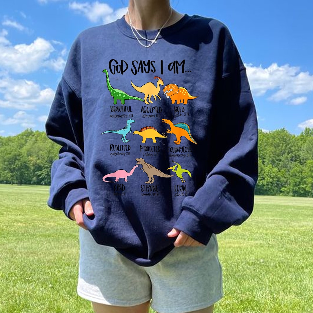 Grandson Dinosaur God Says I'm A Dinosaur I Am A Kid - Etsy