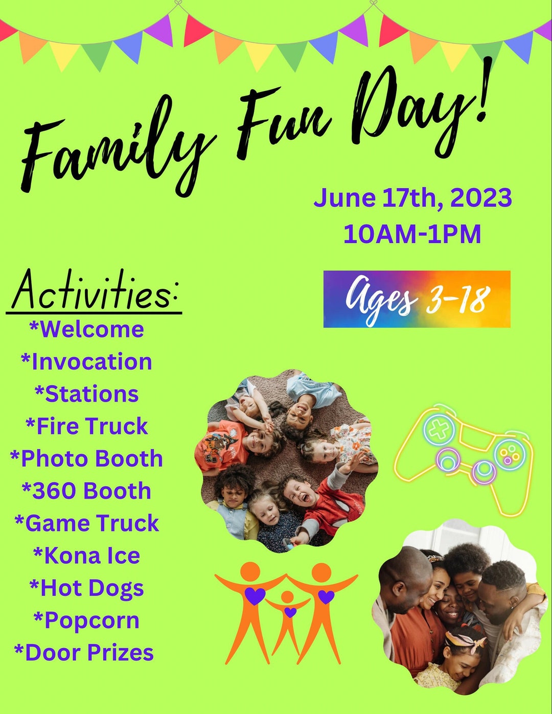 Family Event Flyer - Etsy