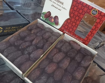 2 Lb Fresh LARGE Whole Medjool Dates Gift Box delicious & Healthy Vegan ...