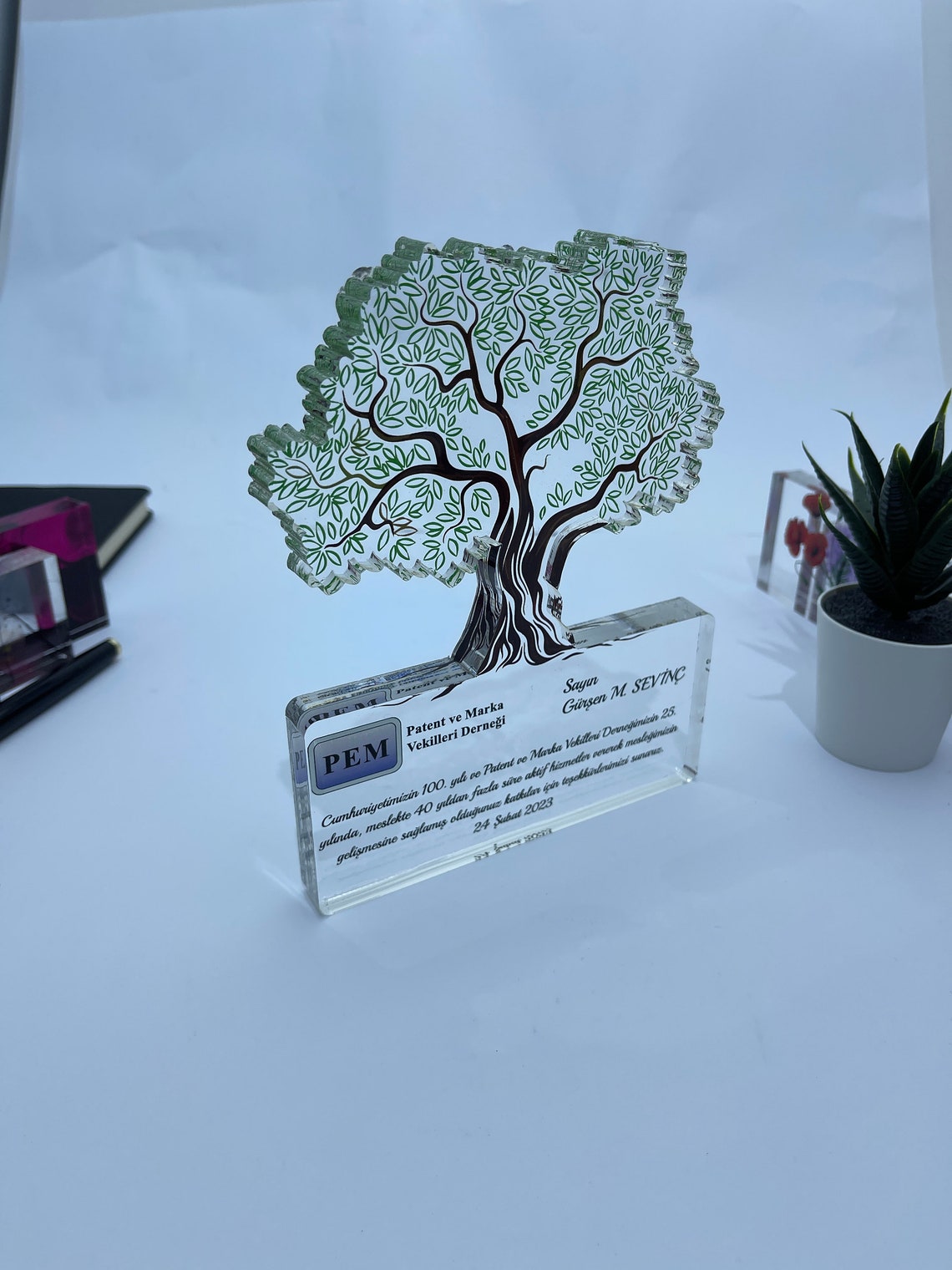 Logo Name Plate, Custom Name Plate for Desk, Family Tree Name Plate ...