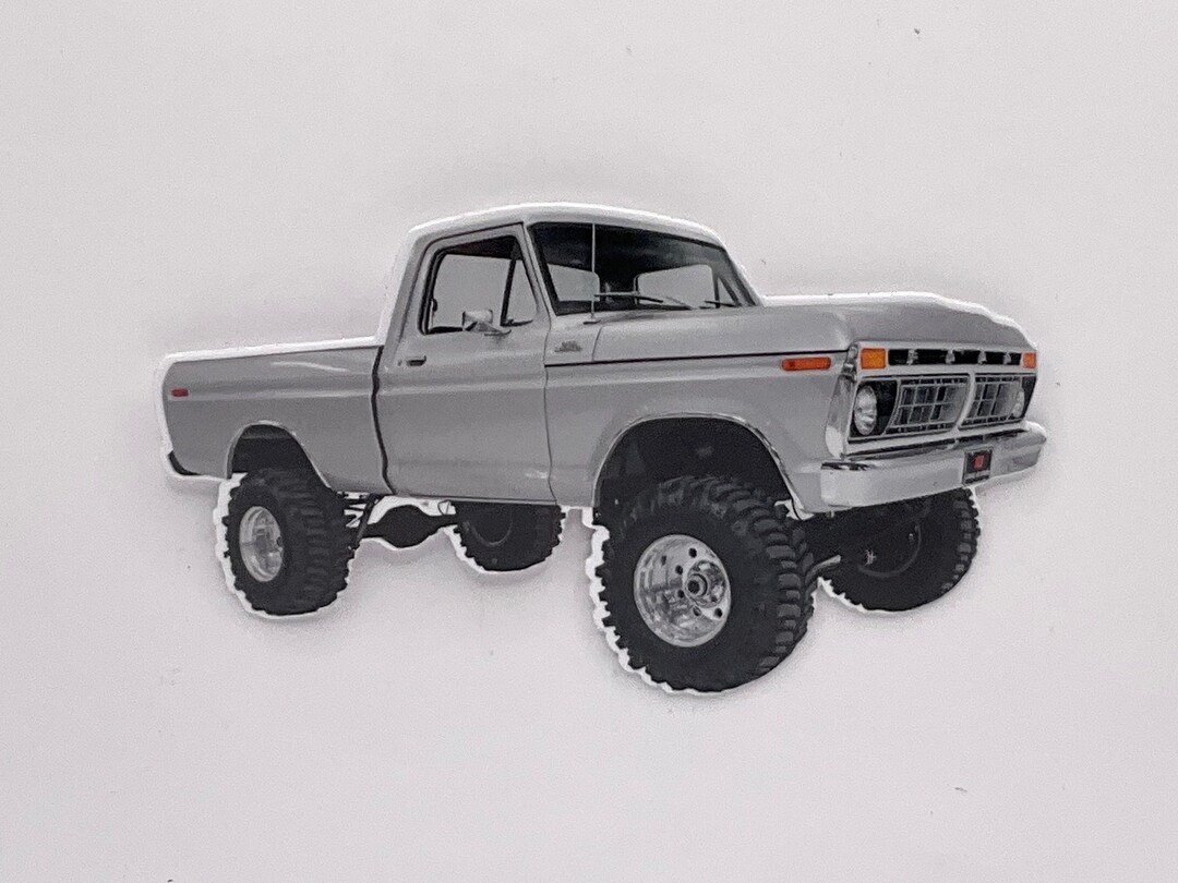 Ford F-150 Lifted Vinyl Sticker, Vintage Offroad Waterproof Truck Decal ...
