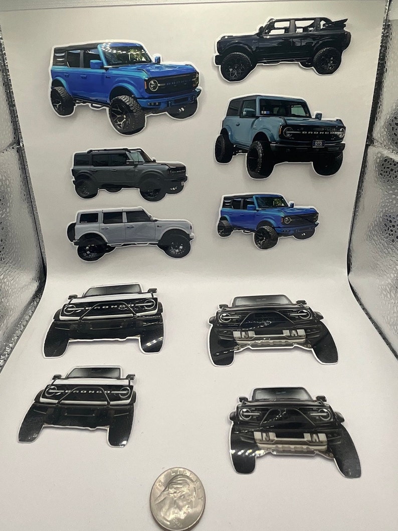 New Ford Bronco Sticker Bundle Set of 10, Offroad Waterproof Truck ...