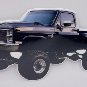 Chevy Square Body Vinyl Sticker , Offroad Waterproof Truck Decal ...