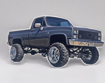 Chevy Square Body Vinyl Sticker , Offroad Waterproof Truck Decal ...