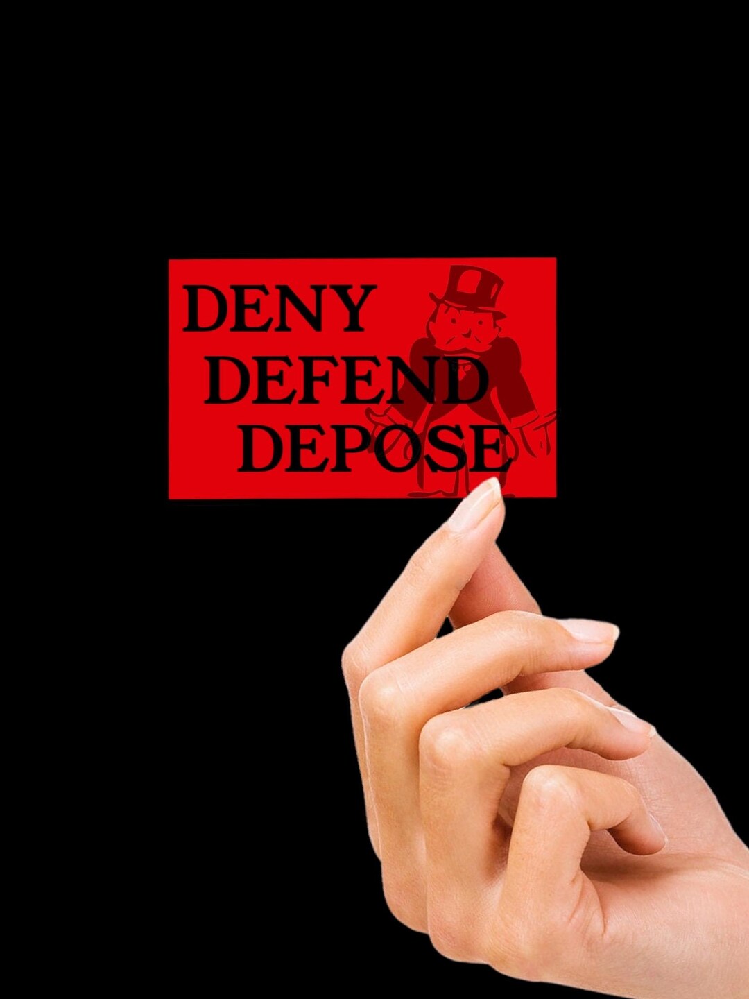 DENY DEFEND DEPOSE Vinyl Sticker, Laminated Waterproof Durable Sticker ...