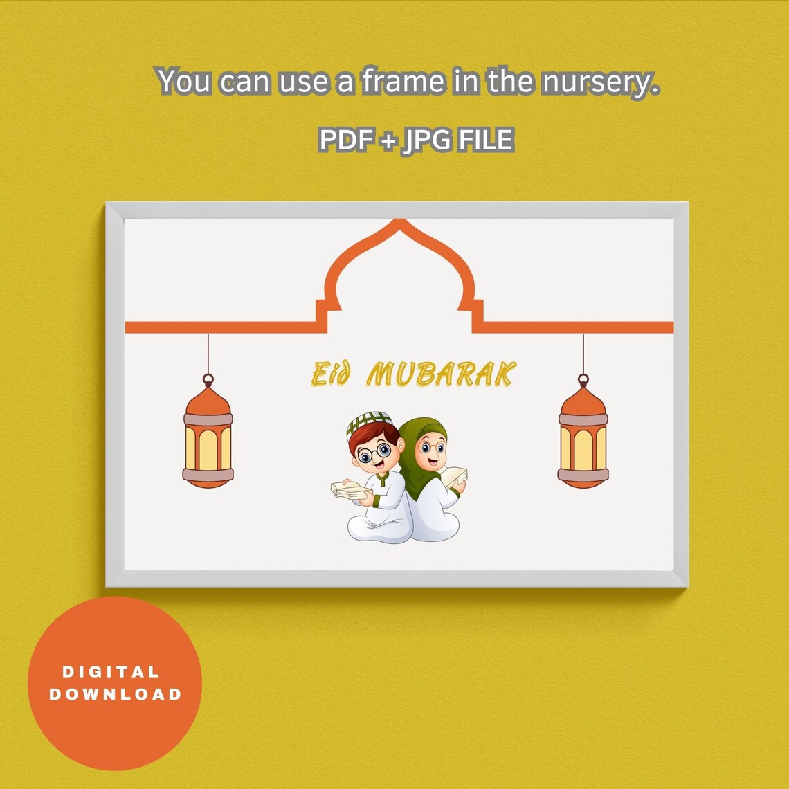 Eid Card Kids, Printable Eid Card for Kids, Gift , Digital Printable ...