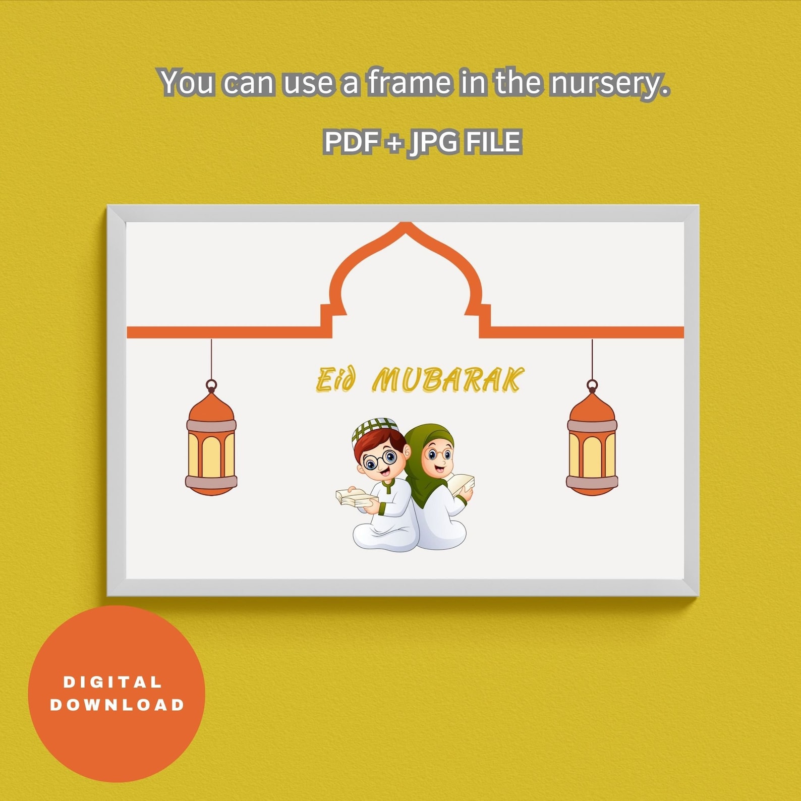 Eid Card Kids, Printable Eid Card for Kids, Gift , Digital Printable ...