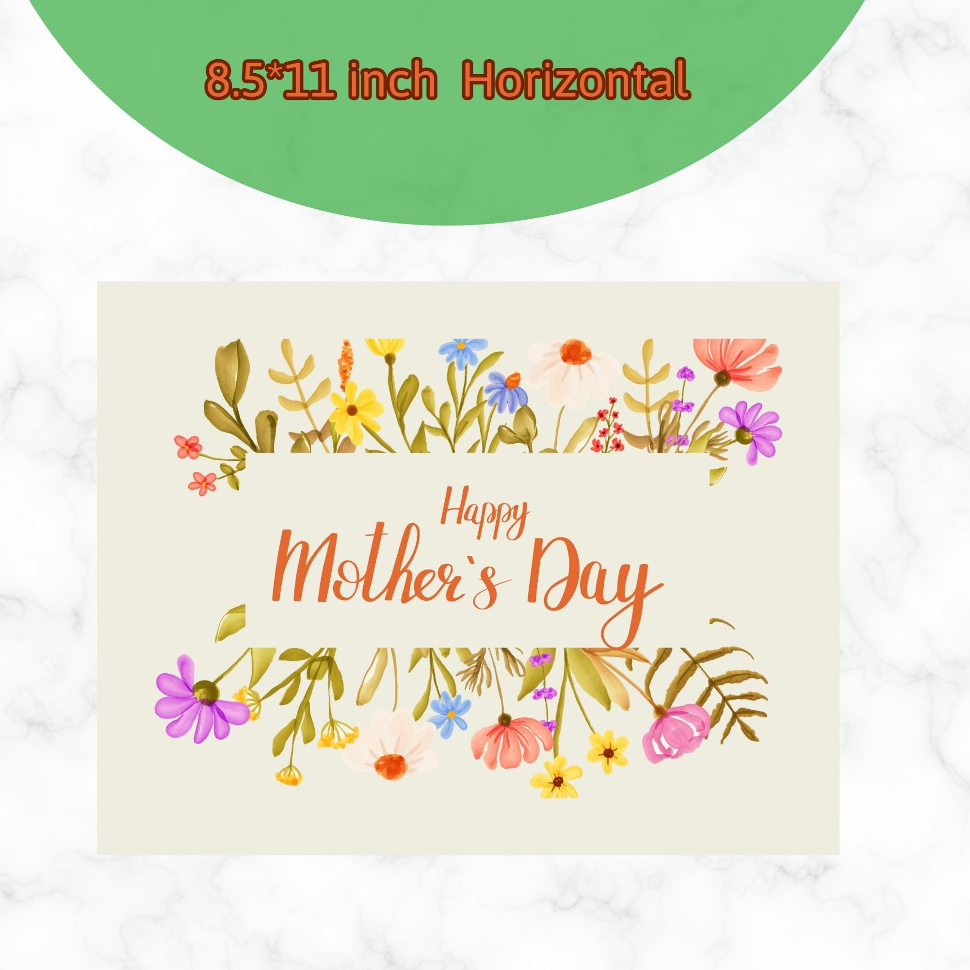 Printable Gift Card for Mother's Day, Instant Download, Mother's Day ...