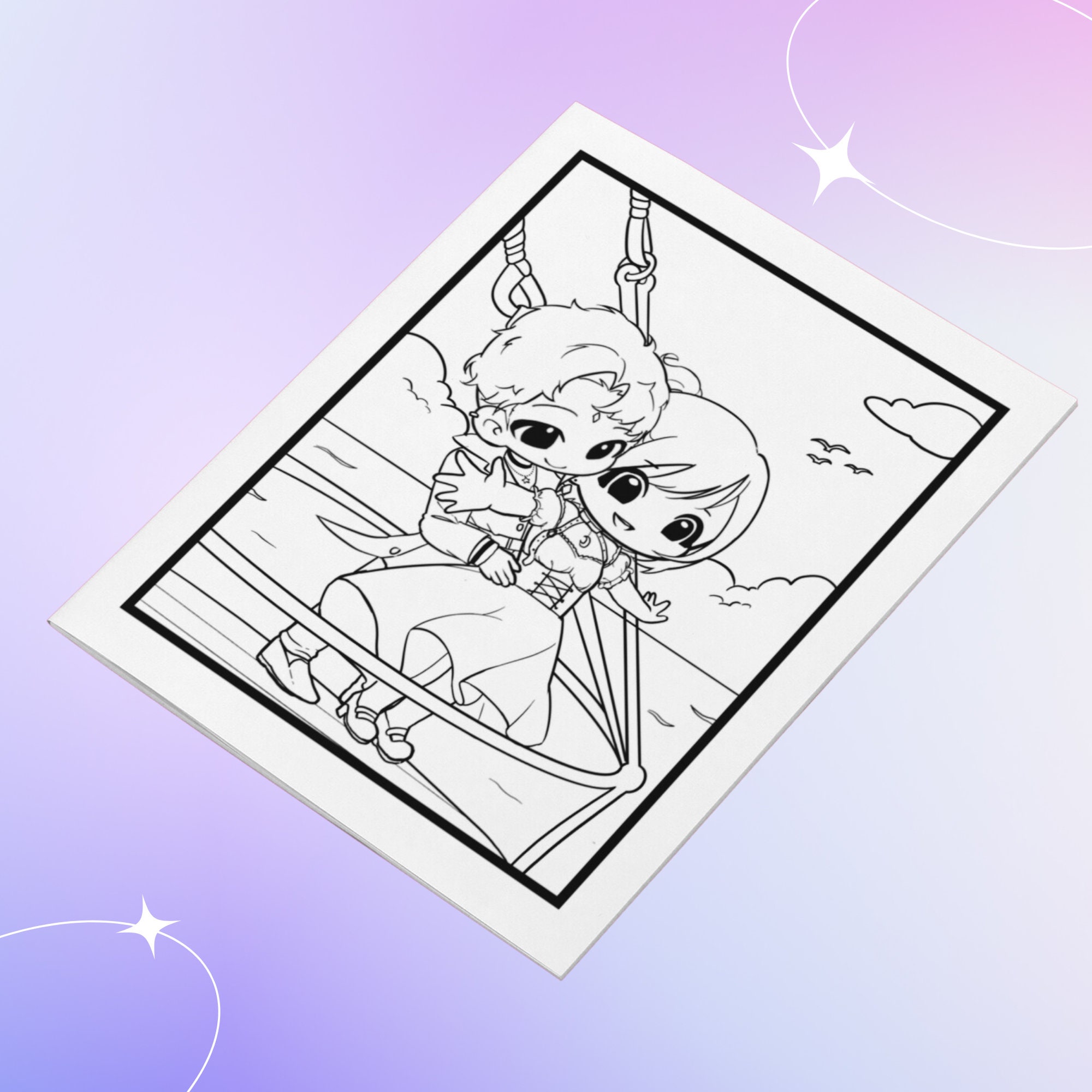 Pastel Goth in Love Coloring Book for Adults, Creepy Kawaii Lovely ...