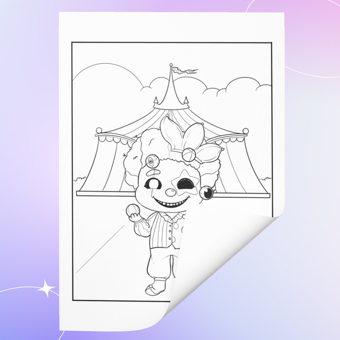Creepy Chibi Cute Horror Coloring Book Kawaii Horror Spooky Etsy