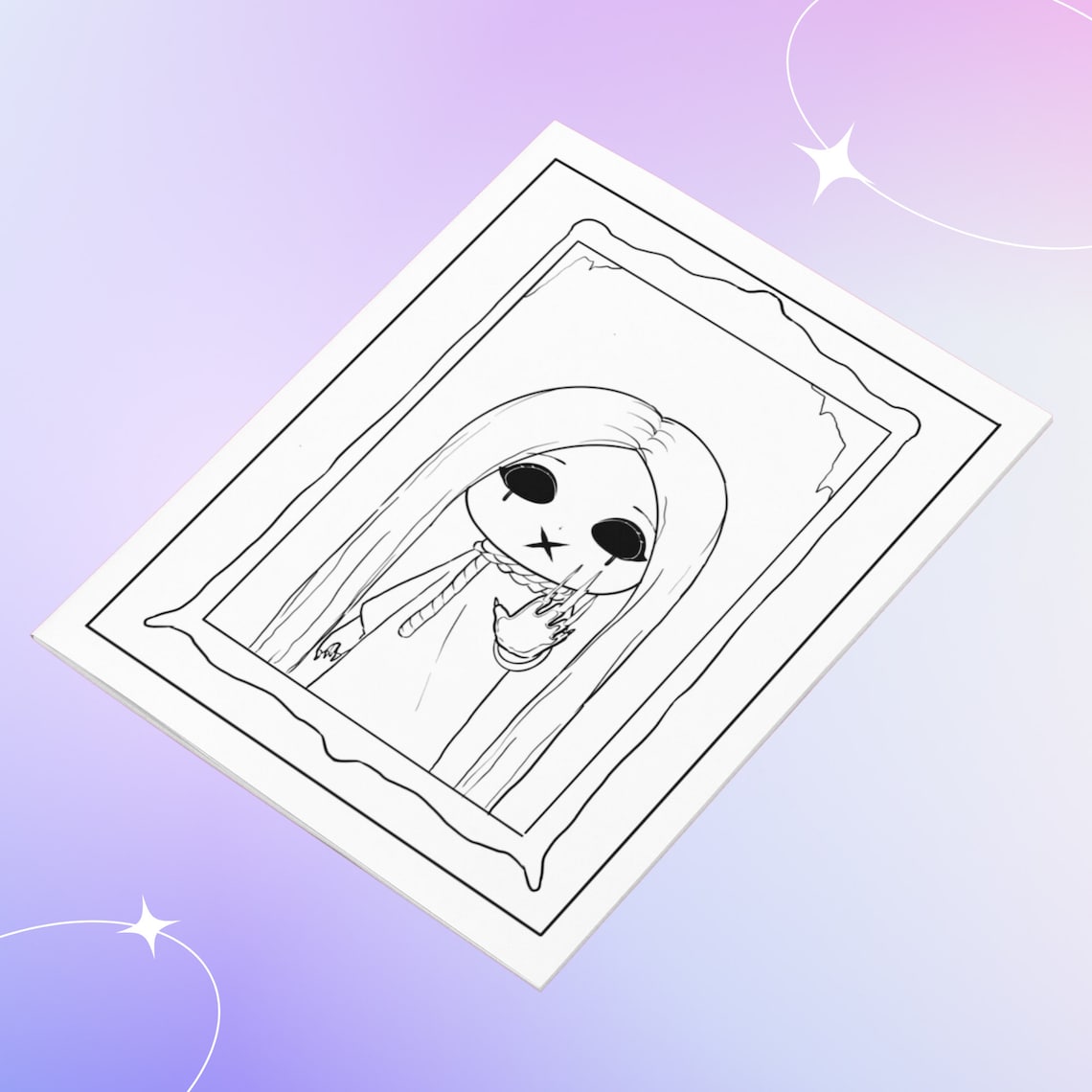 Creepy Chibi Cute Horror Coloring Book, Kawaii Horror Spooky Gothic ...