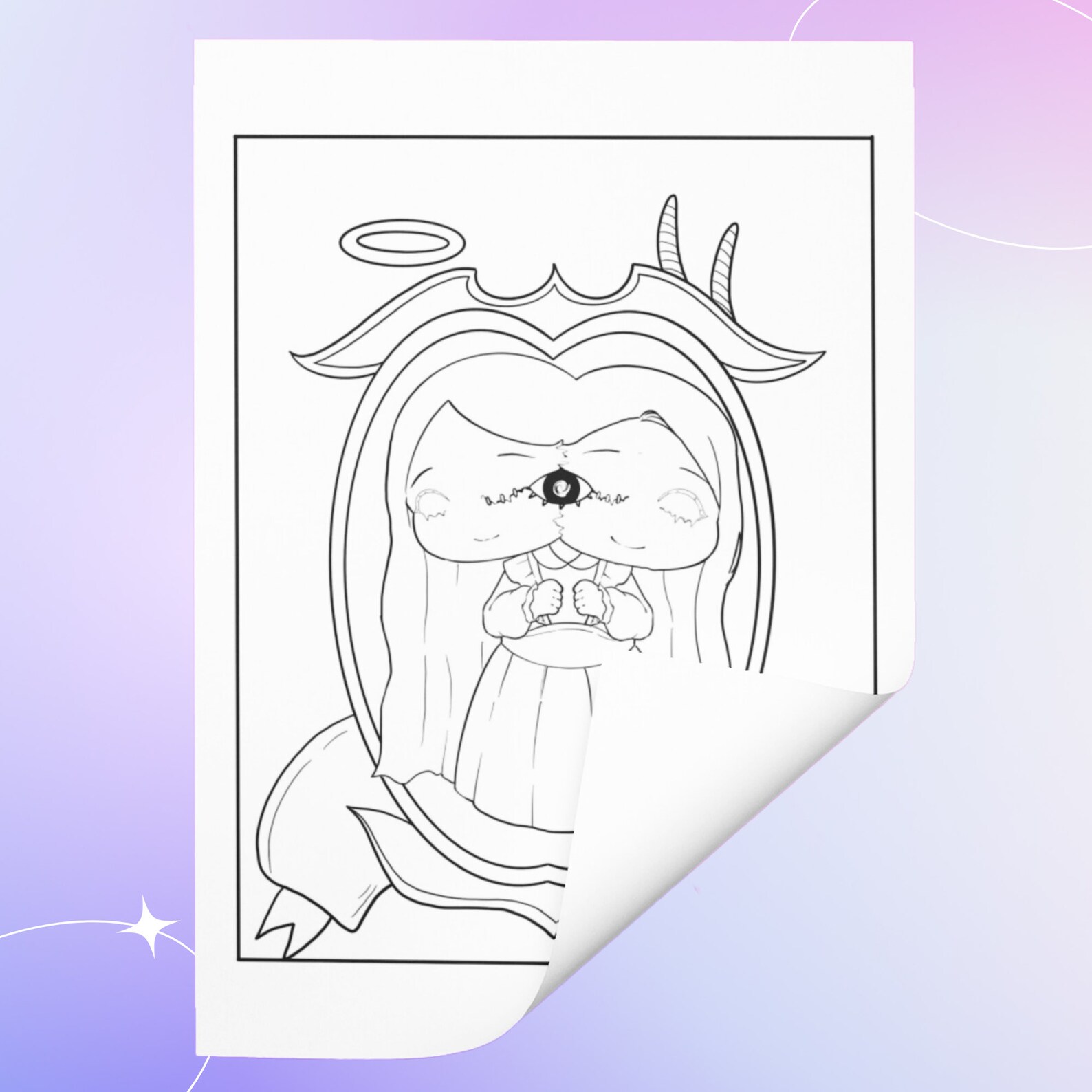 Creepy Chibi Cute Horror Coloring Book Kawaii Horror Spooky - Etsy