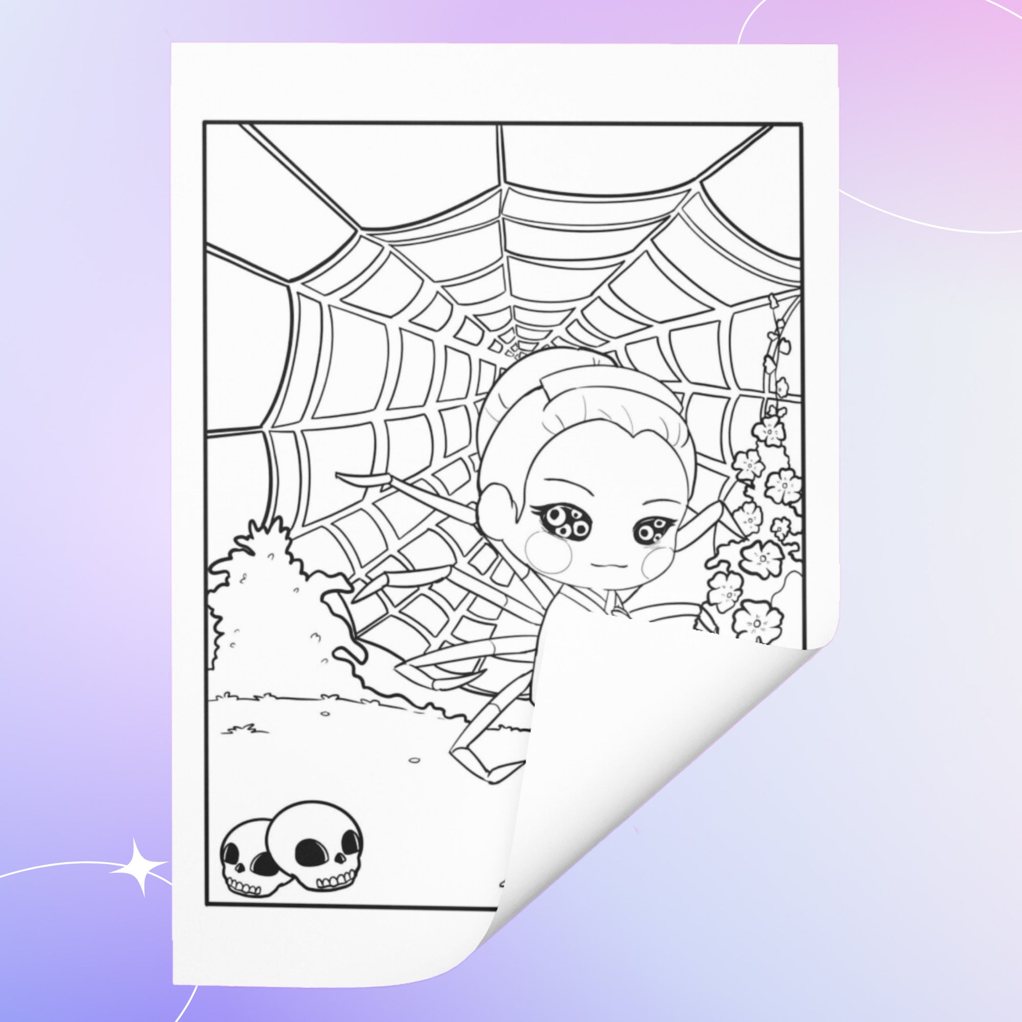 53 Creepy Horror Chibi Collection, Digital Coloring Pages, Bundle 2 in ...
