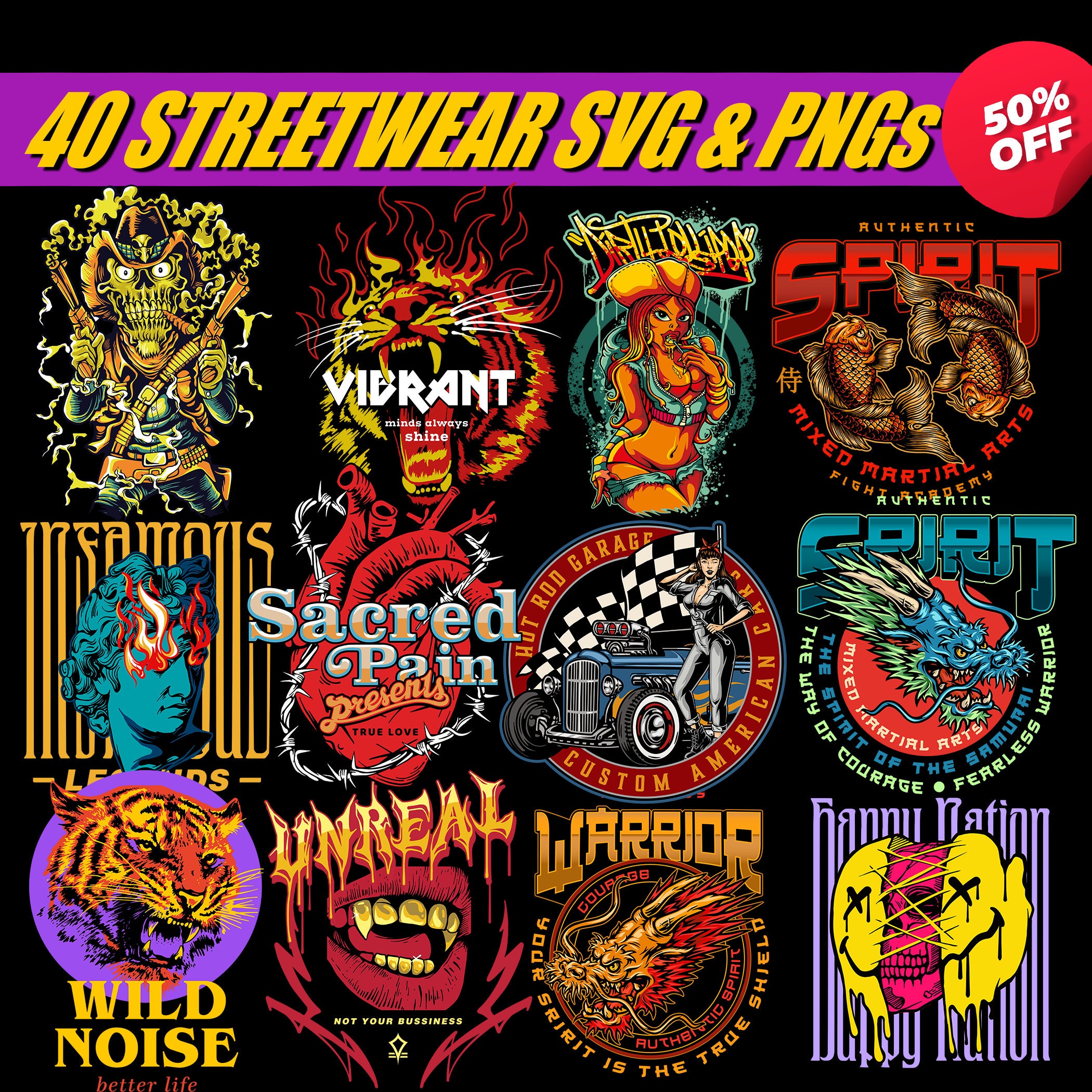 Digital Tshirt Design, Tshirt Design Bundle, Diseo Camiseta, Design ...