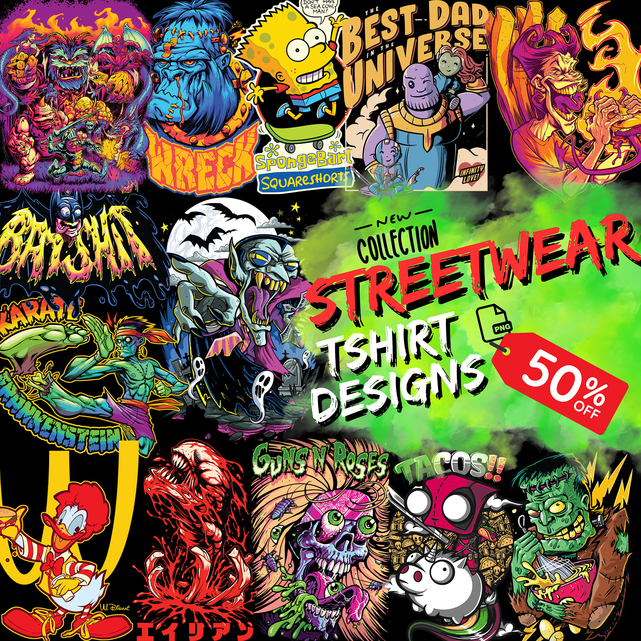 Digital Tshirt Design, Tshirt Design Bundle, Design Bundle, Design ...