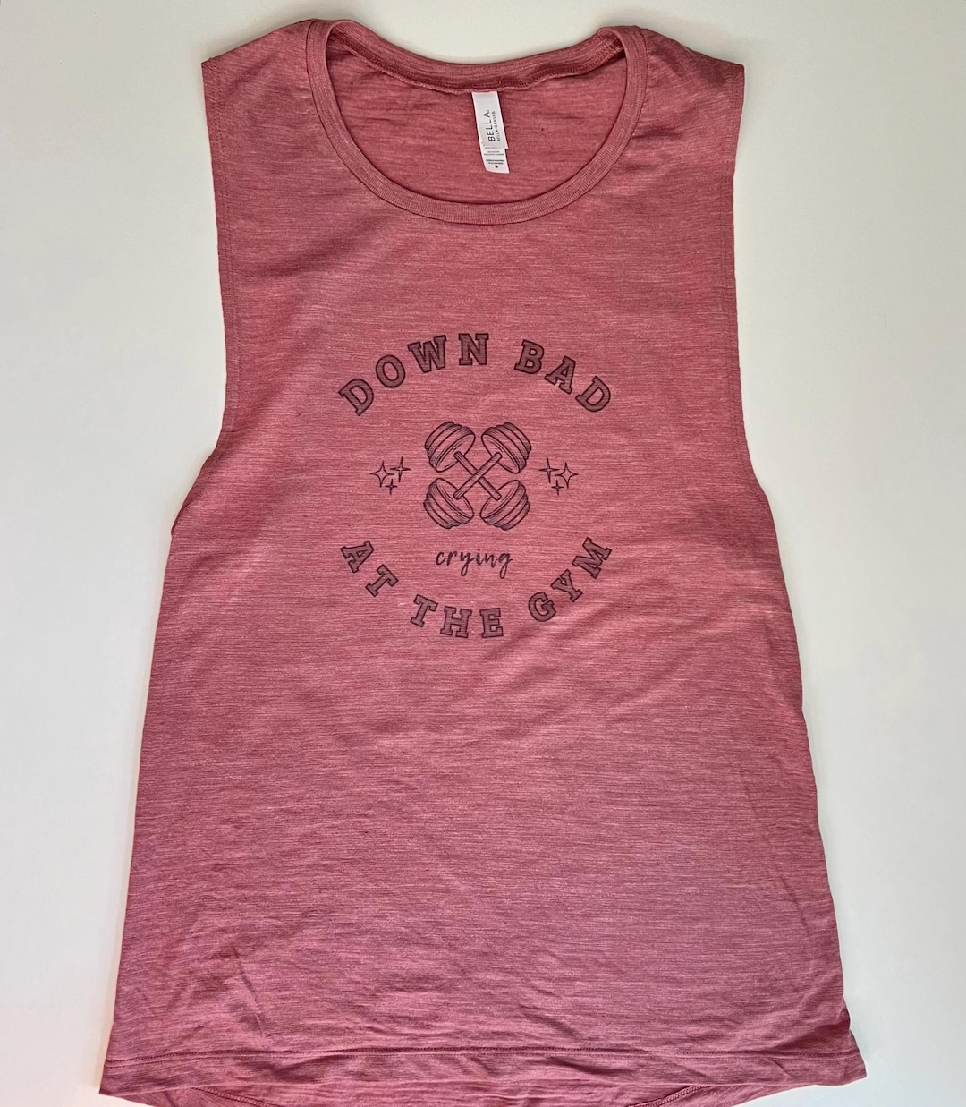 Down Bad Crying at the Gym Muscle Tank - Etsy