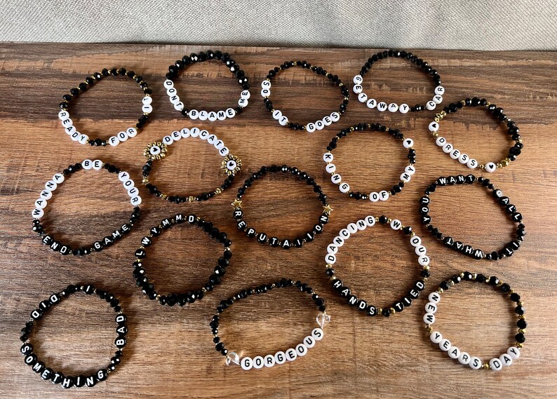 Gold Reputation Collection Friendship Bracelet Set Taylor Swift - Etsy