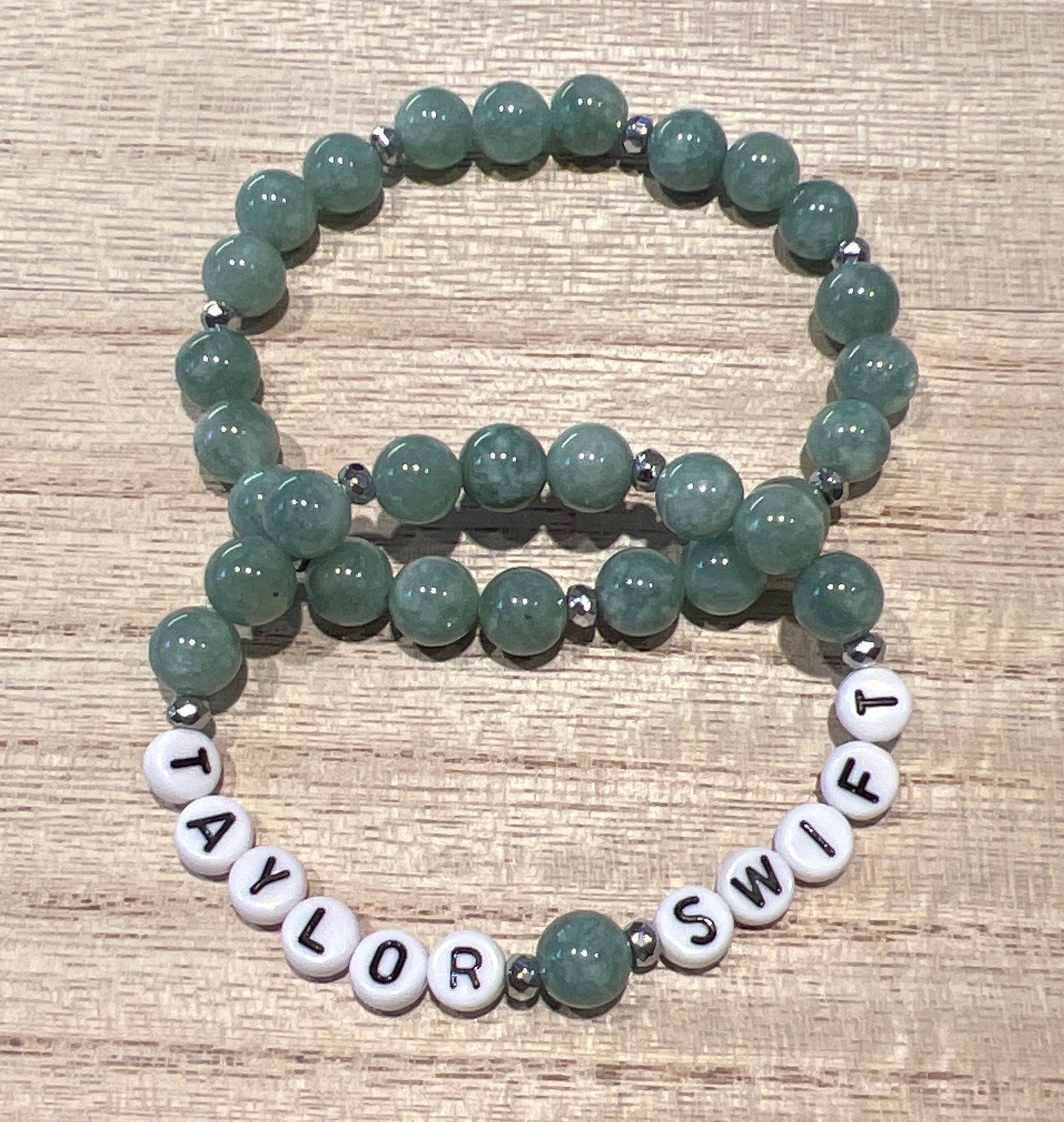 Debut in Cloudy Green Jade Gemstone Energy Friendship Bracelet Taylor Swift - Etsy