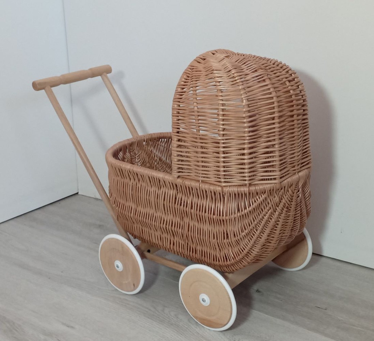 Wicker Trailer, Handcrafted Pram, Ecological Wicker Pram, Toy Trolley ...