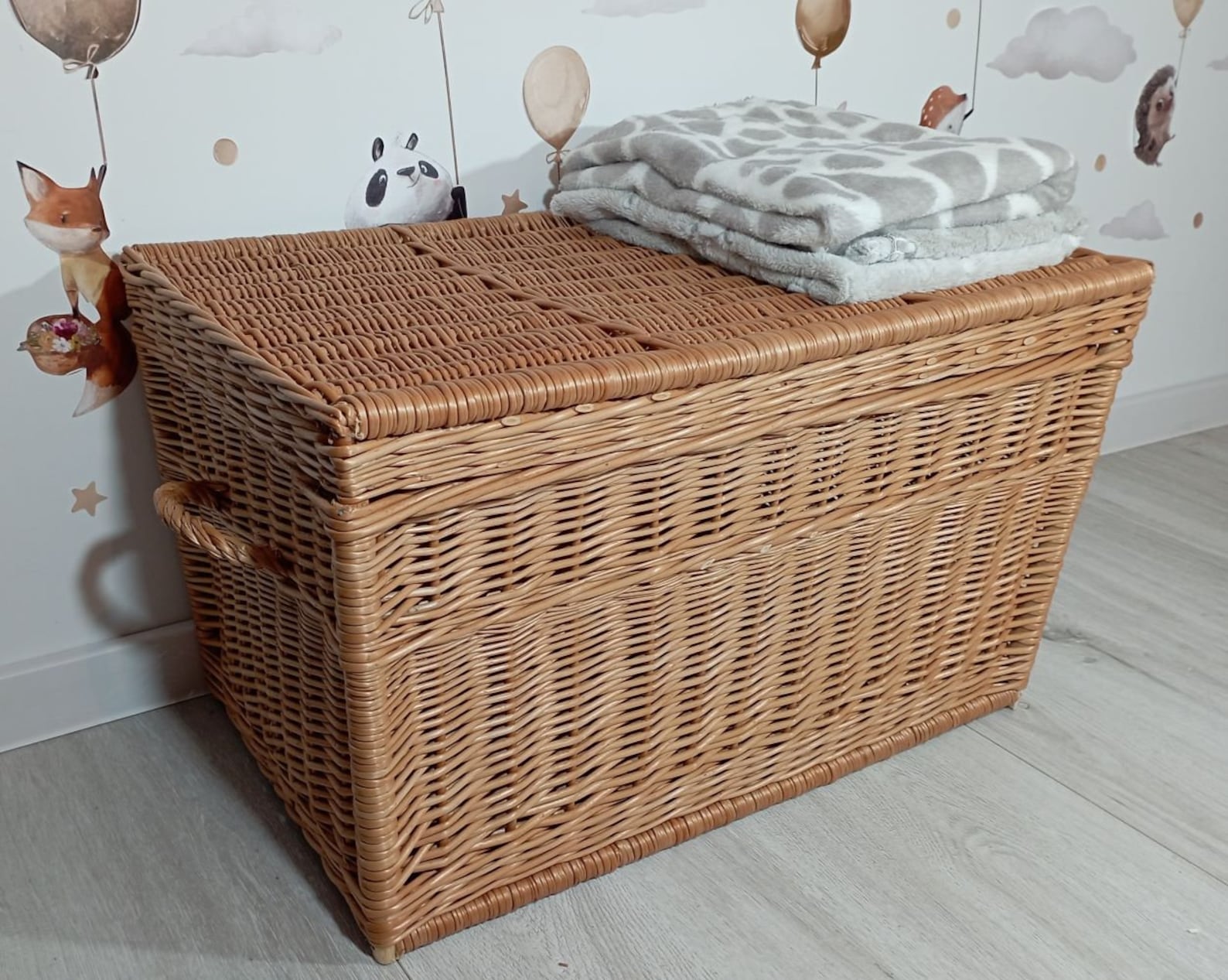 Wicker Chest in Natural Color, Toy Trunk, Wicker Toy Chest, Child Toy ...