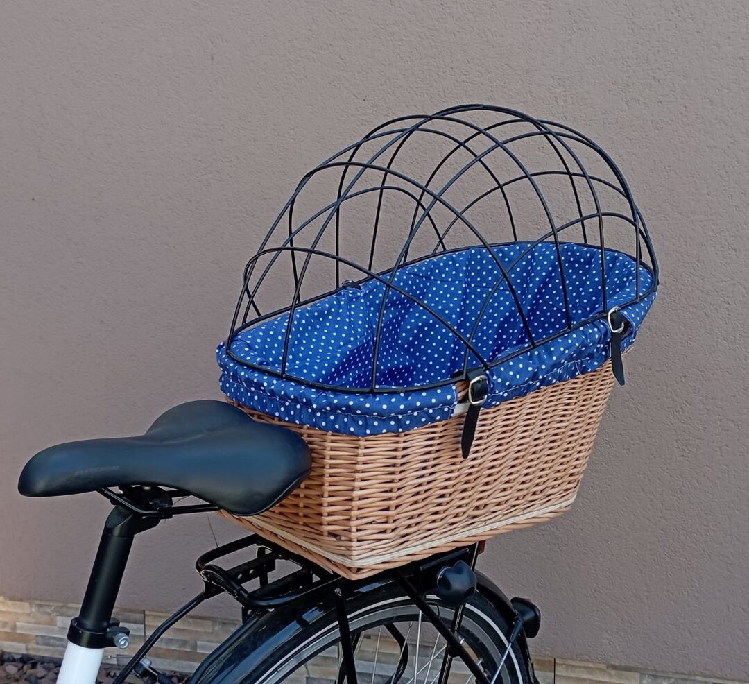 Bike Accessory, Transport Basket for Bicycle, Handmade Wicker Bicycle ...