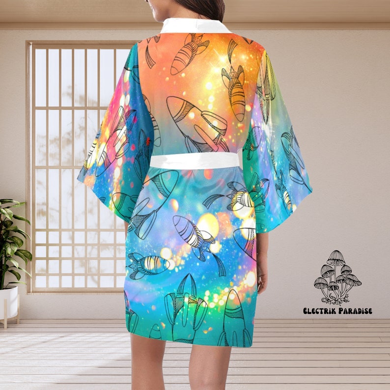 Time Travel Kimono / Kimono Style Robe / Festival Kimono / Rave Outfit ...